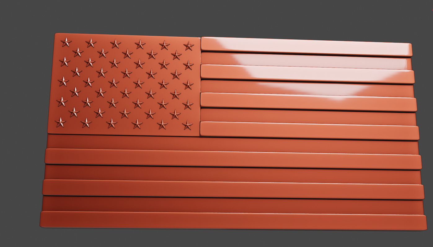 🇺🇸 USA Flag - CNC Files For Wood, 3D STL Model・ 3D File for ・Cults