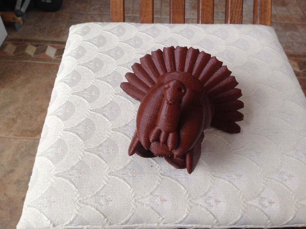 Free STL file Turkey on a plate 🦃 ・Object to download and to 3D print・Cults