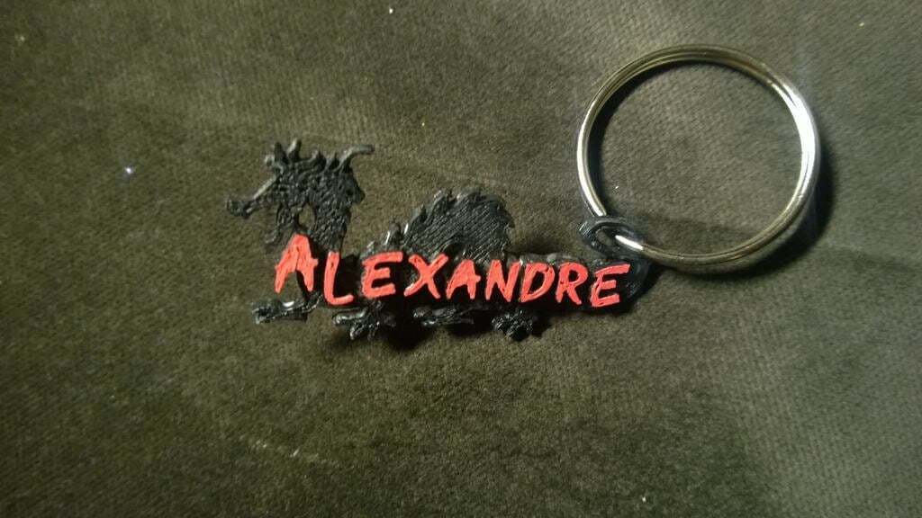 3D printing Dragon key ring・Cults
