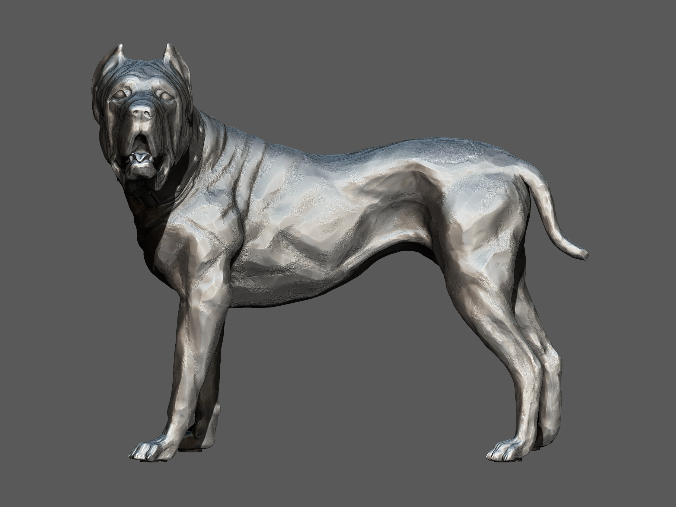 STL file Vintage 70's Neapolitan Mastiff Sculpture 3D model .STL 🗿 ...