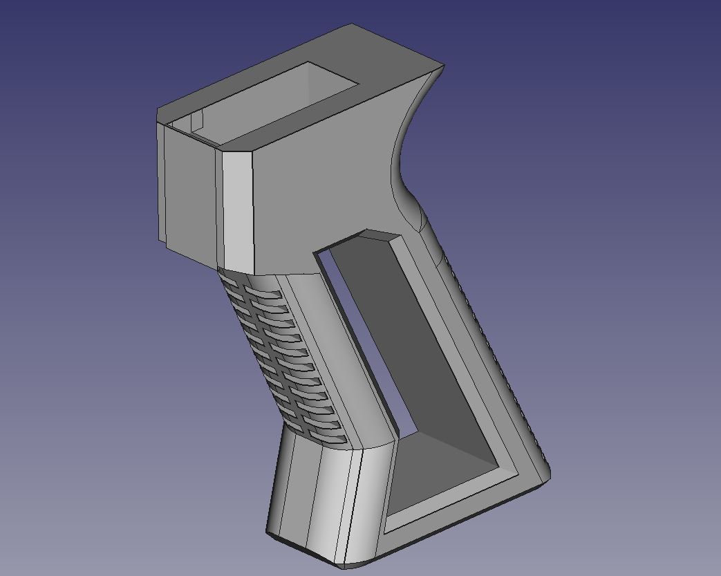 STL file Pistol grip "Assault" 🔫・3D printable model to download・Cults