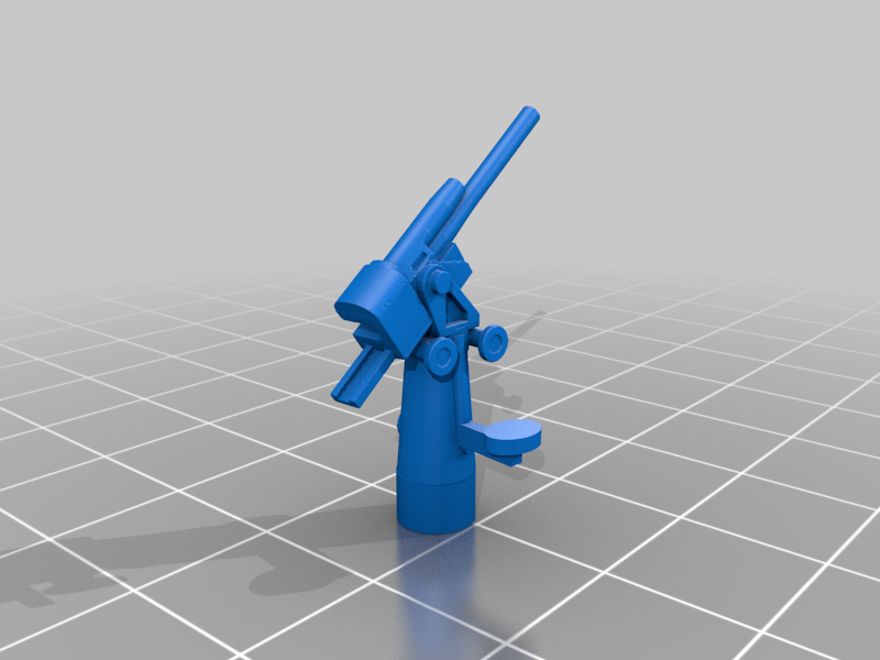 🔫 15mm WW1 Mobile AA Gun- w/ and w/o crew・Free 3D File for ・Cults