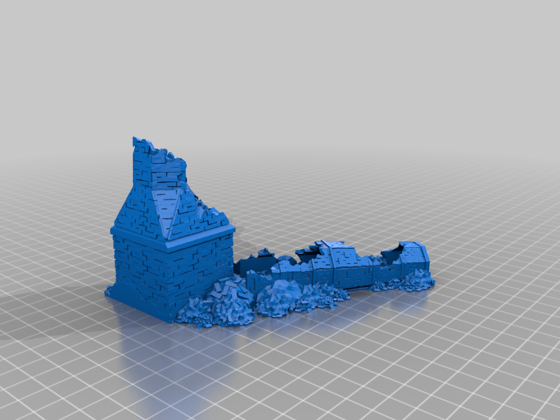 🧑‍🏭 15mm WW1/WW2 Factory ruins (sugar factory)・Free STL File for 3D ...