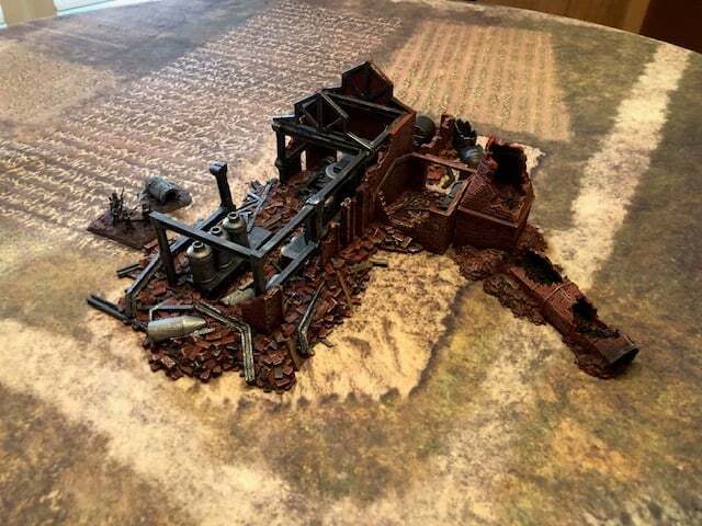 3D print 15mm WW1/WW2 Factory ruins (sugar factory)・Cults