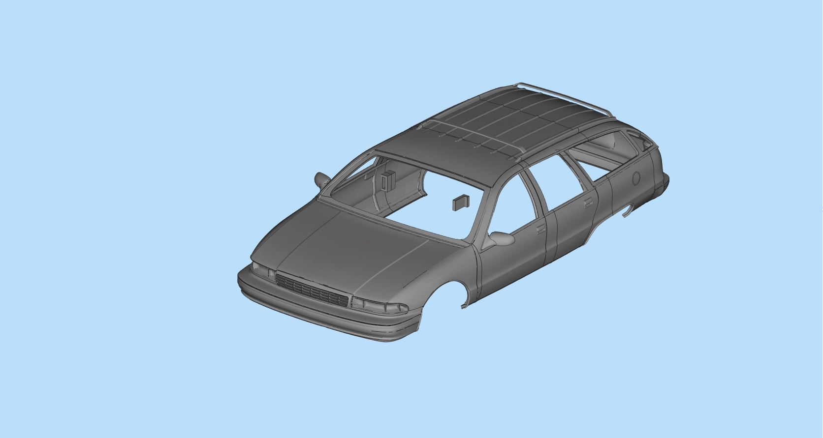 🚗 3D print RC car Chevrolet Caprice Station Wagon 1991-1993・ 3D File ...