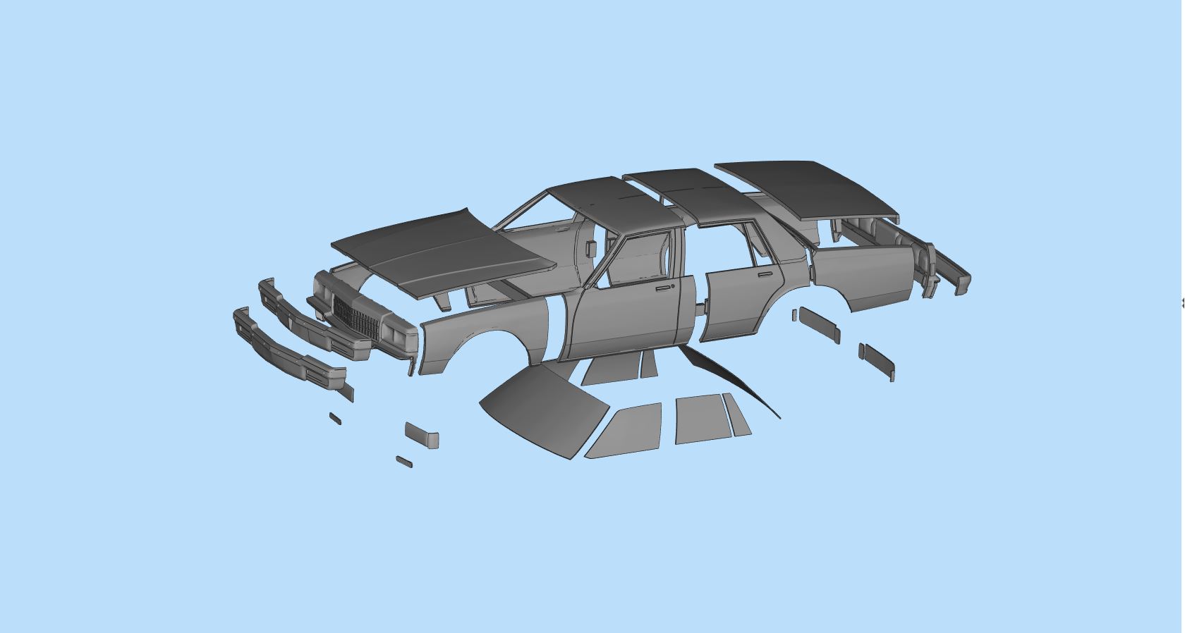 📁 3D printing STL file Chevrolet Caprice Classic RCcar・ 3D File for 3D ...