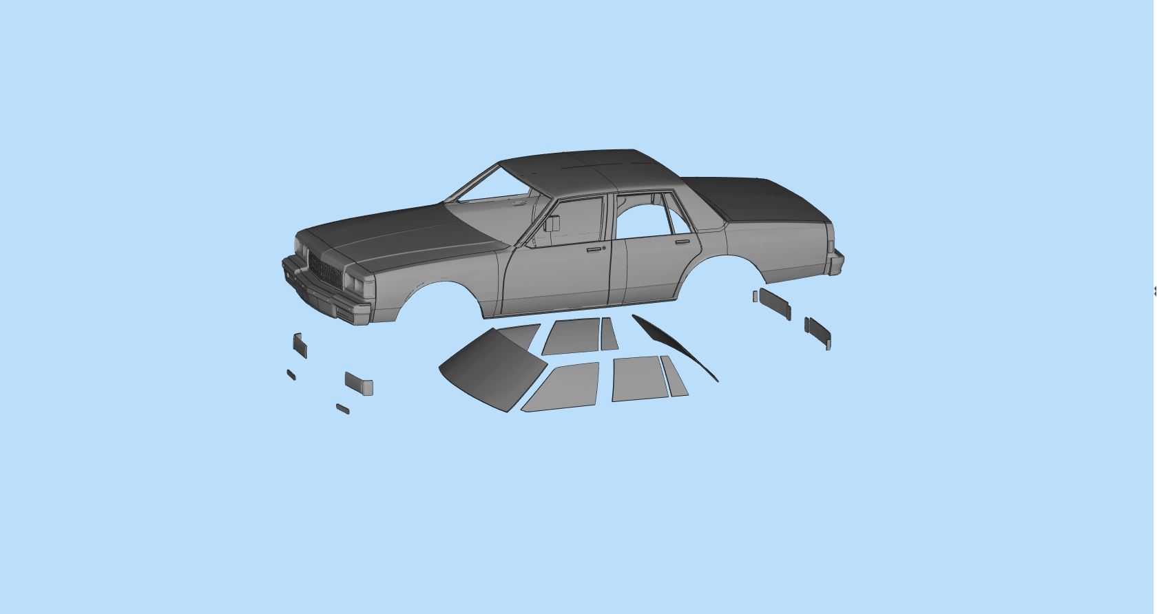 📁 3D printing STL file Chevrolet Caprice Classic RCcar・ 3D File for 3D ...