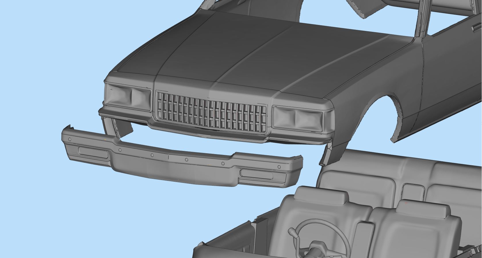 📁 3D printing STL file Chevrolet Caprice Classic RCcar・ 3D File for 3D ...