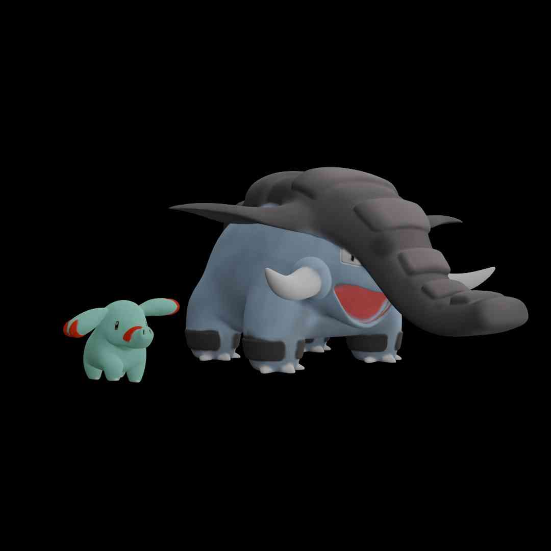 🎨 Phanpy/Donphan- FAN ART - POKEMON FIGURINE - 3D PRINT MODEL・ STL File ...