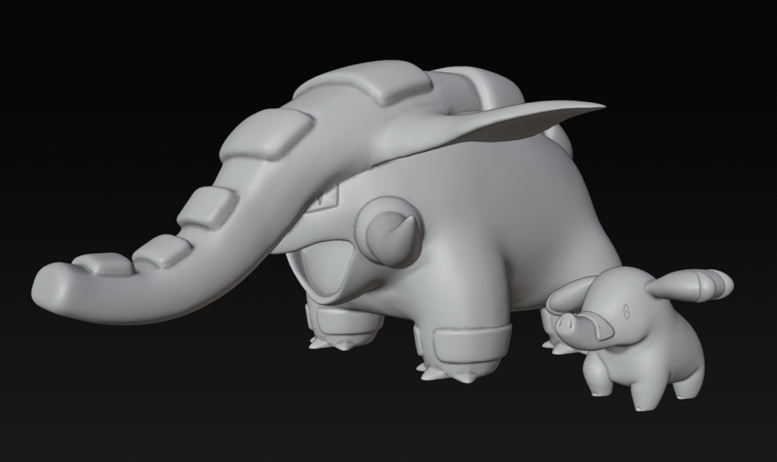 🎨 Phanpy/Donphan- FAN ART - POKEMON FIGURINE - 3D PRINT MODEL・ STL File ...
