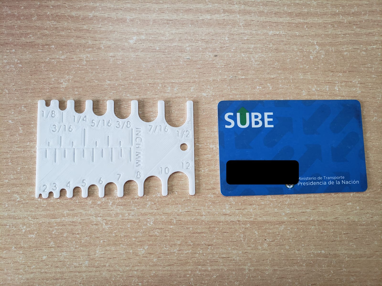 STL file Bolt gauge credit card size (inch and mm) 🔩 ・3D printing ...
