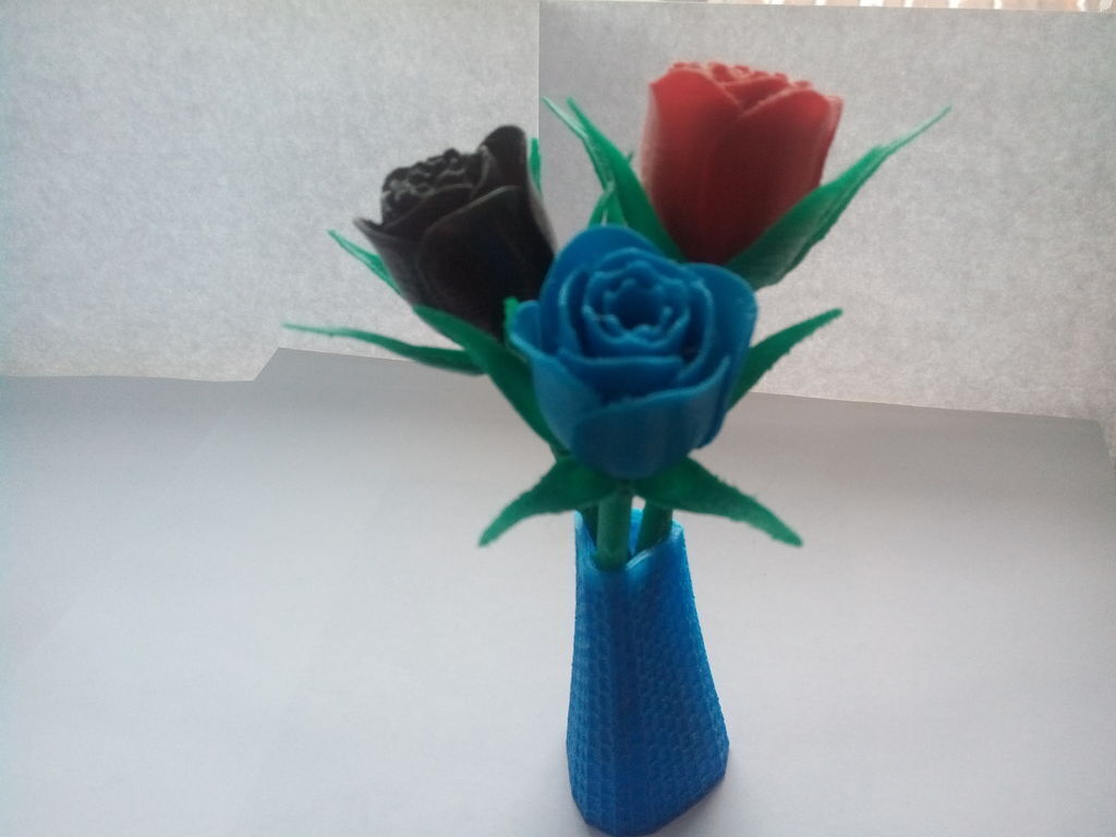 Free STL file Rose with Stem & Thorns & Sepals & Hip (stem_cut) 🌹 ・3D ...