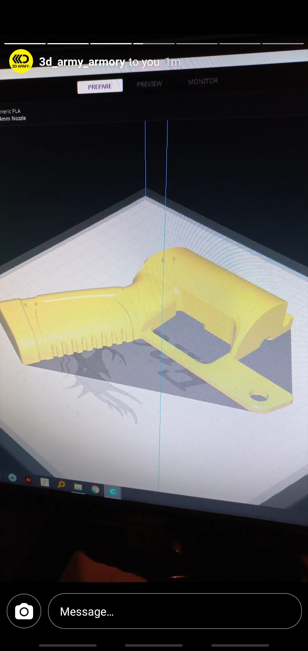 3D printed GRENADE LAUNCHER ONE • made with Qidi X-max & Anycubic mono ...