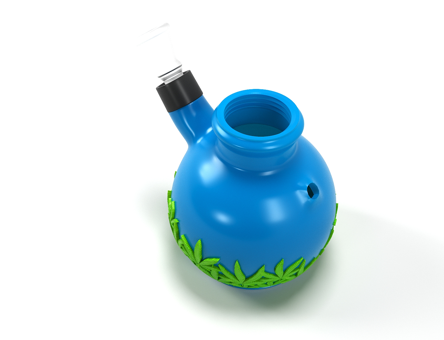 STL file Build a Custom Bong - Base Part (Round GANJA) 🚬・3D printable ...