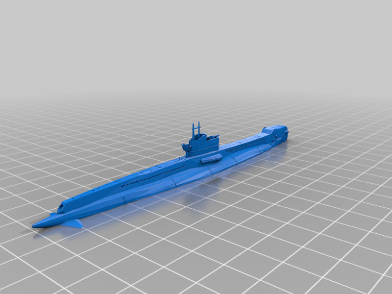 Free 3D file T Class Submarine 1/600 🎲・3D print design to download・Cults