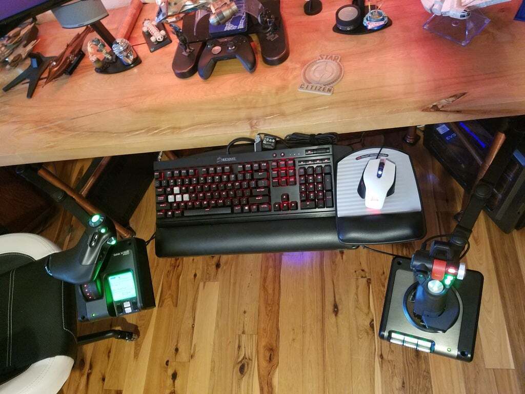 🕹️ Saitek X52 Pro Throttle and Joystick VESA Monitor Arm Adapters・Free ...