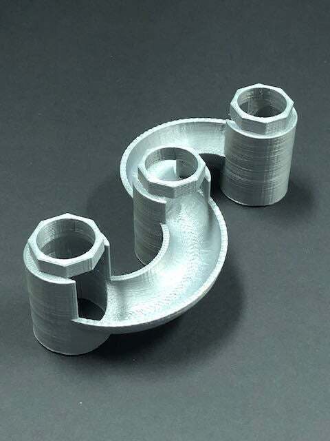 🏃 Marble Run Compatible Figure S splitter・Free STL File for ・Cults