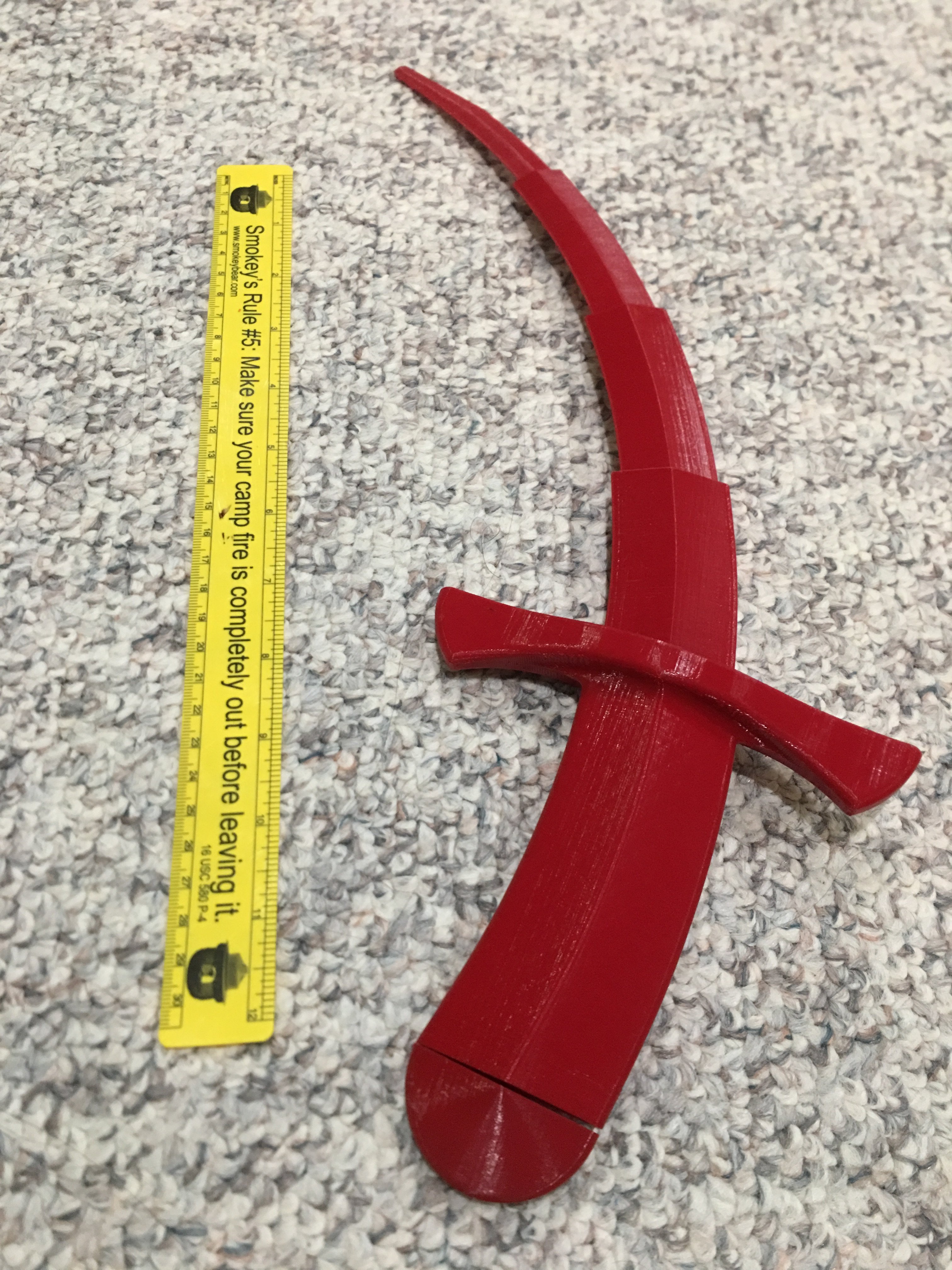 3D printed Curved Collapsing Dagger (Removable Blade)・Cults