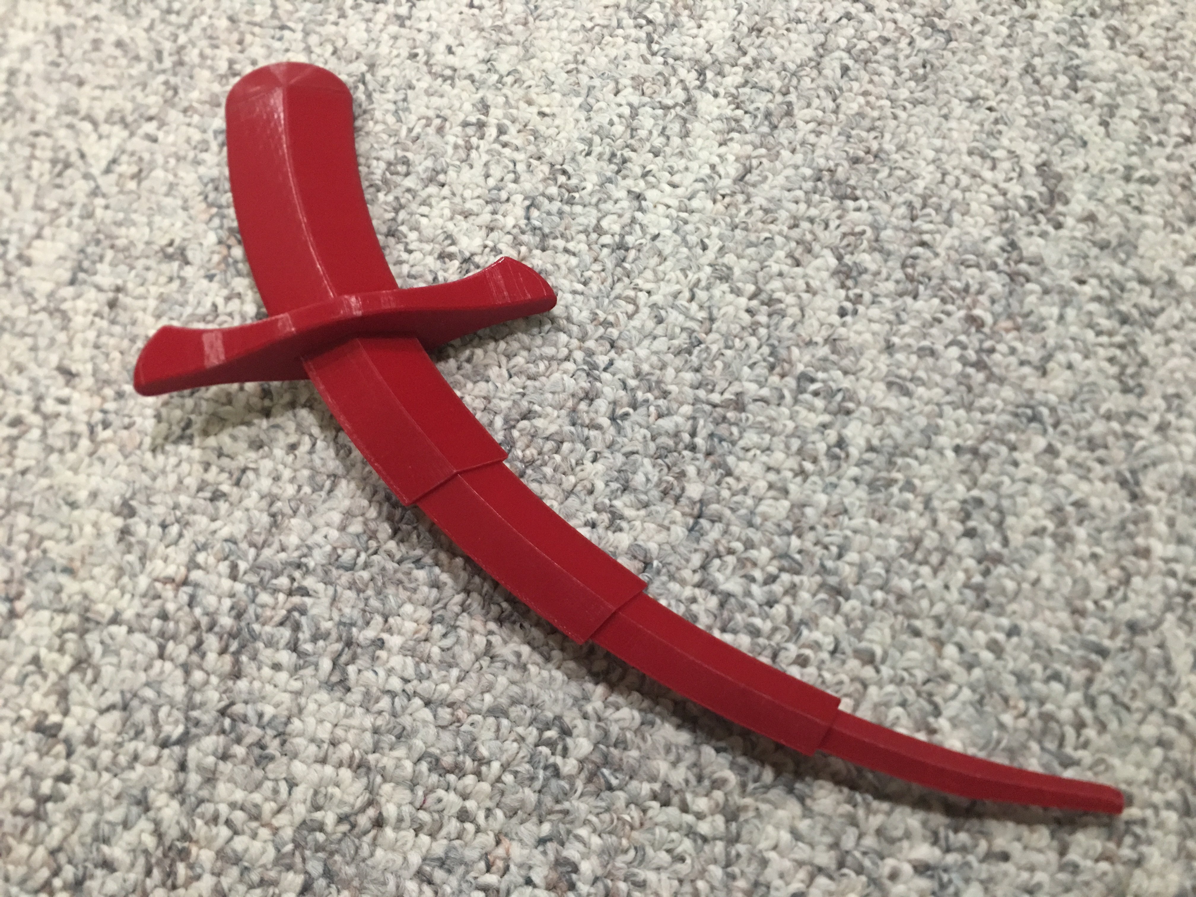 3D printed Curved Collapsing Dagger (Removable Blade)・Cults