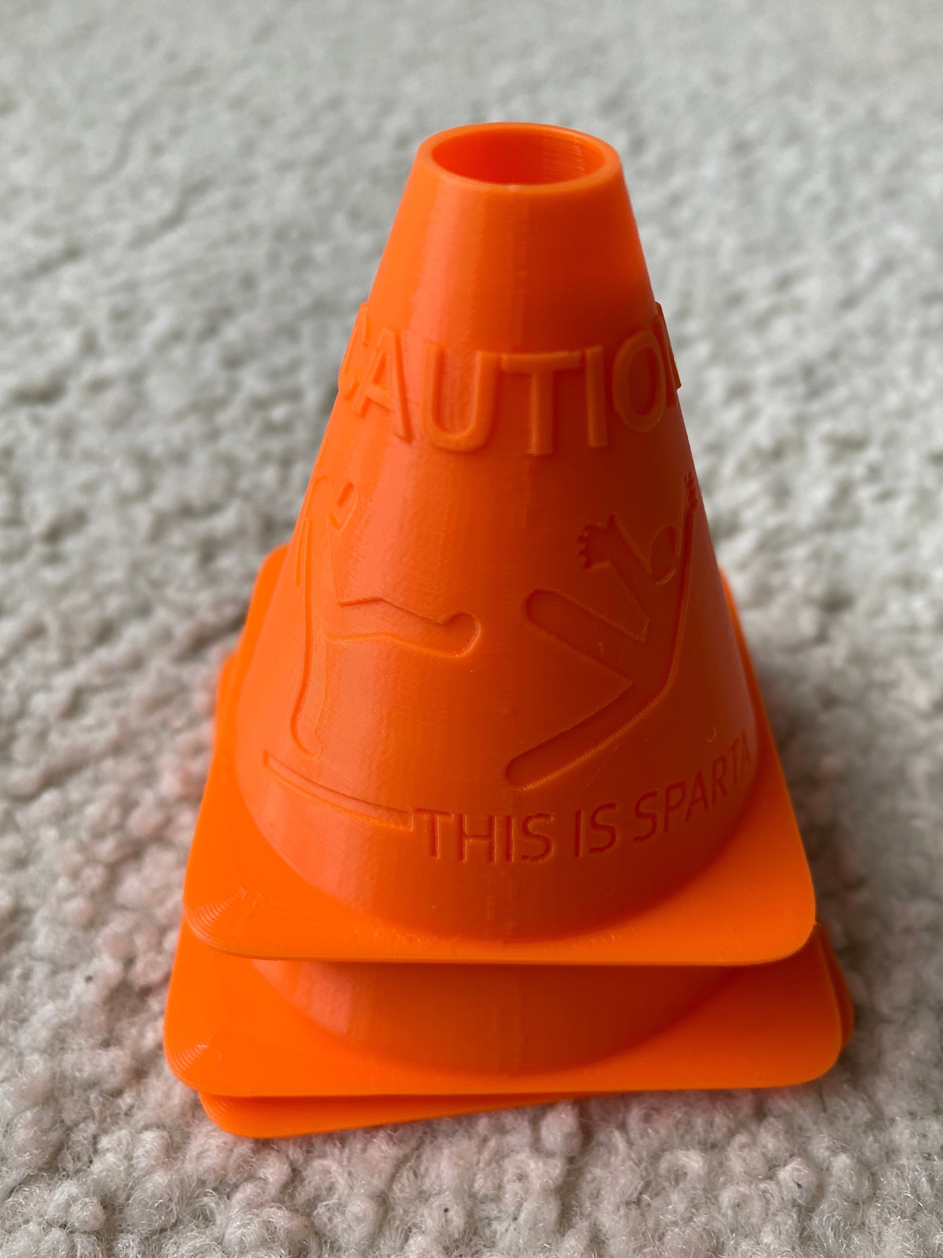 3D printable Traffic Cone - Caution This is Sparta・Cults