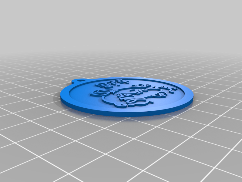 Free 3D file blue archive logo keyring & badge 🗝️・3D printing model to ...