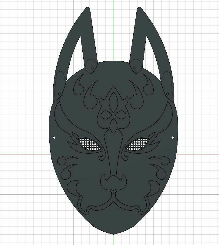 STL file blue archive wakamo mask 🎲 ・Template to download and 3D print ...