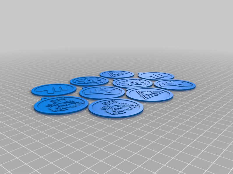 Free 3D file blue archive logo keyring & badge 🗝️・3D printing model to ...