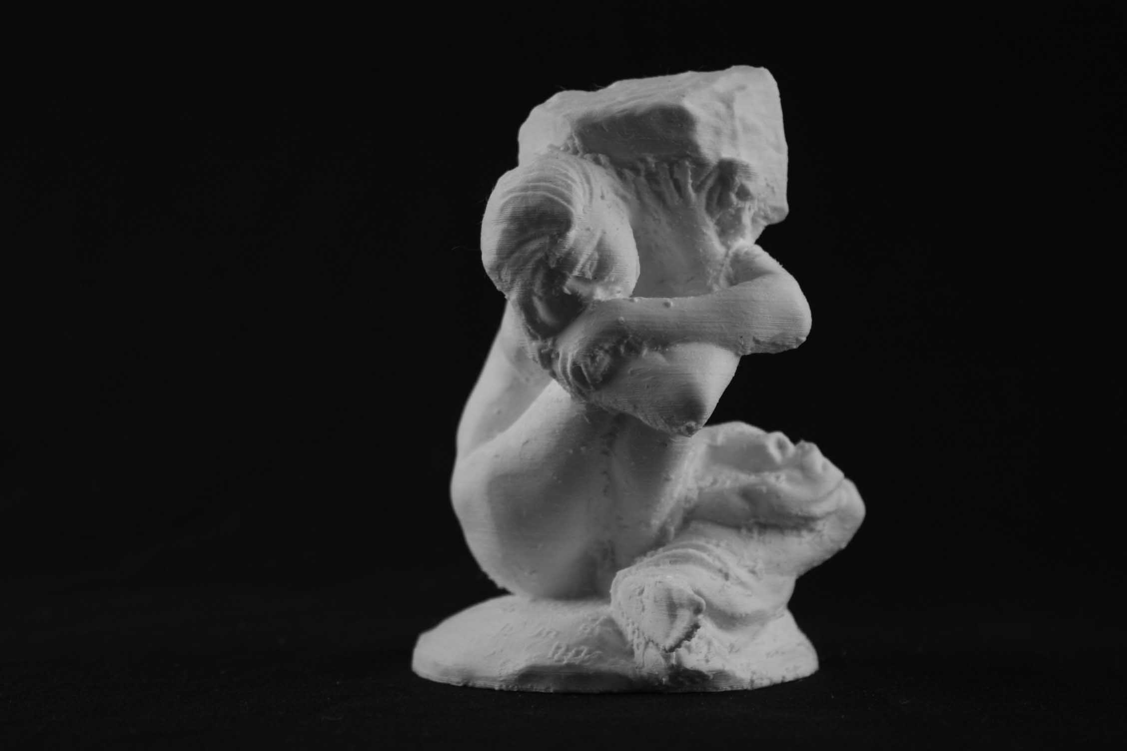 🇫🇷 Fallen caryatid with stone at the Rodin Museum, Paris, France・Free ...