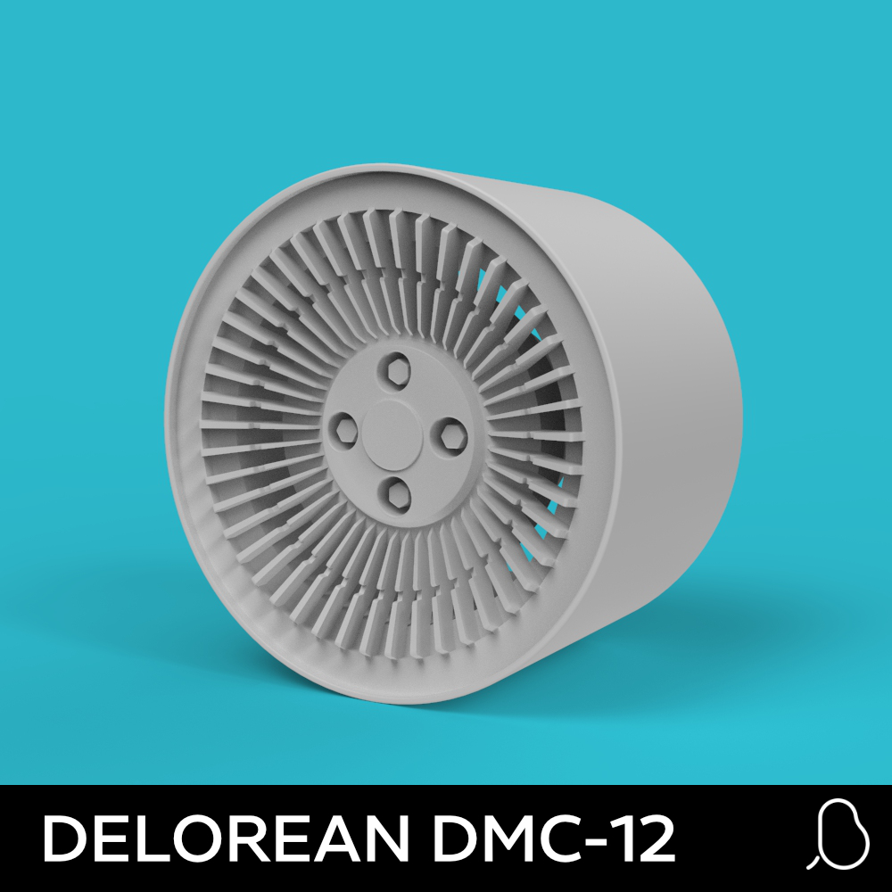 💭 DeLorean DMC-12 wheels w/ tire 1:64・Archivo STL para ・Cults