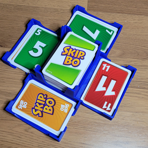 🎲 Skip-Bo Card Rack・Free STL File for ・Cults