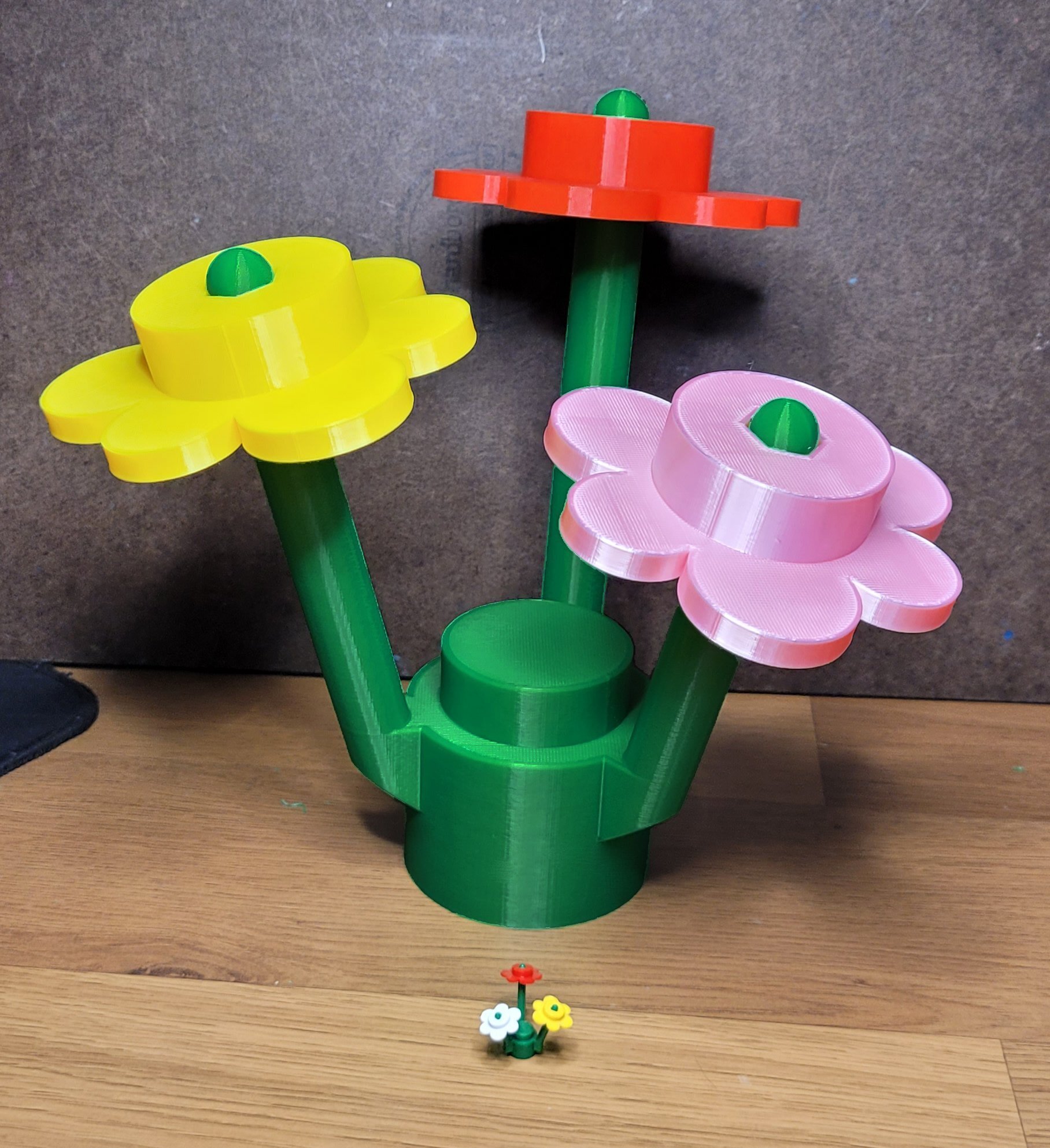 🧱 Large brick flower・3D Print・Cults