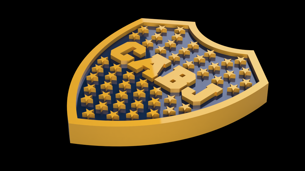 Free 3D file Boca Juniors (50 Estrellas) 🚩 ・3D print model to download ...