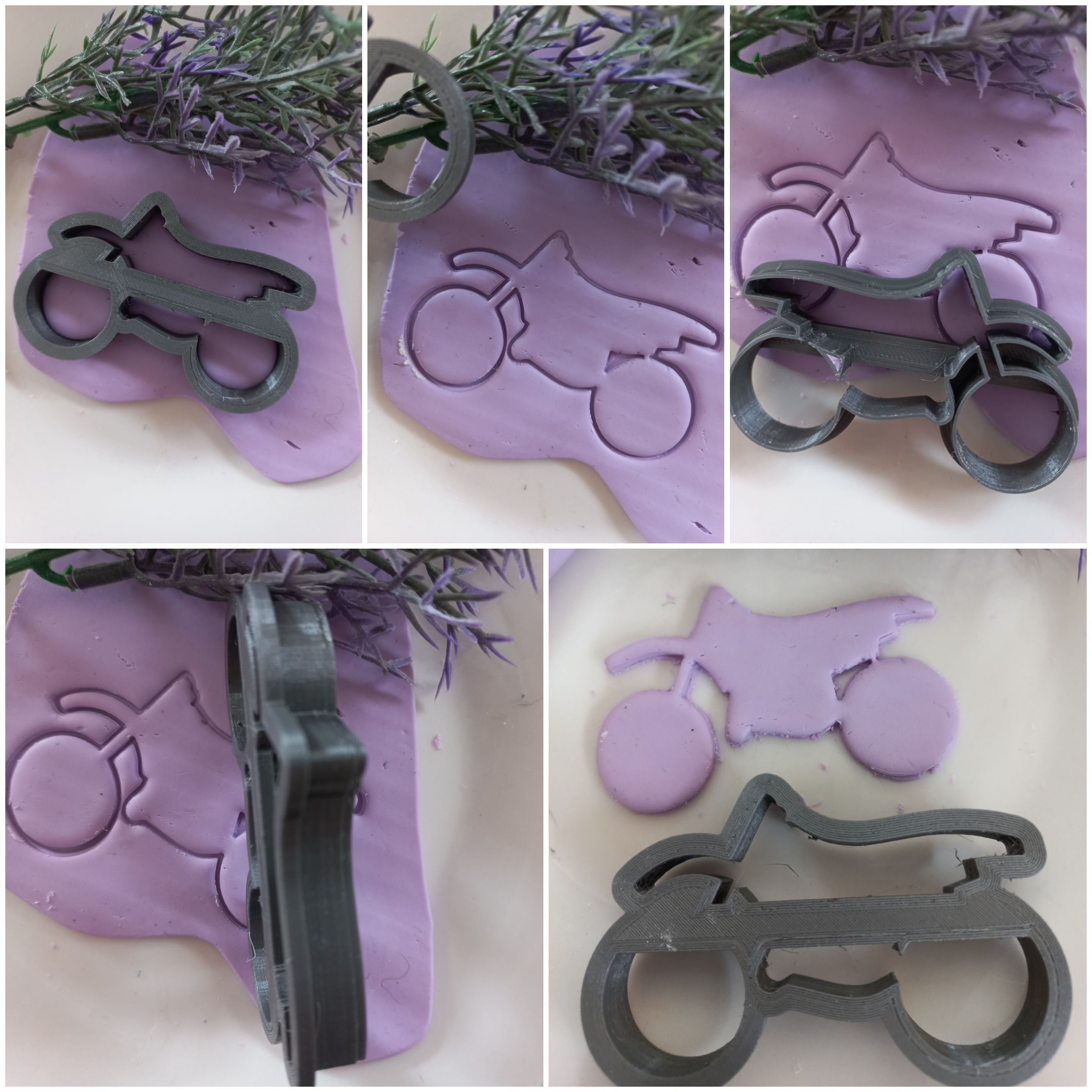 STL file Scrambler (off-road motorbike) outline Cookie Cutter 🍪 ・3D ...
