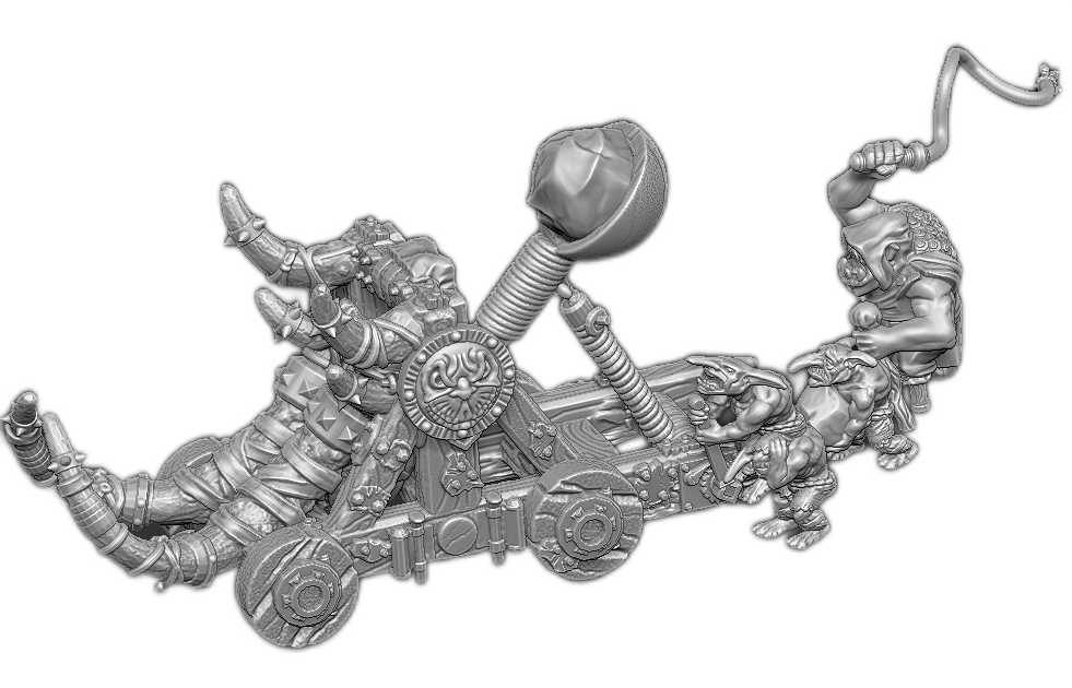 🪨 Orc Rock Launcha・Free 3D File for ・Cults