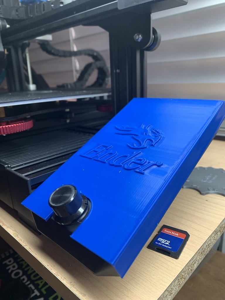 Free STL file ENDER 3 V2 SCREEN COVER WITH LOGO 🔧 ・3D printer design to ...