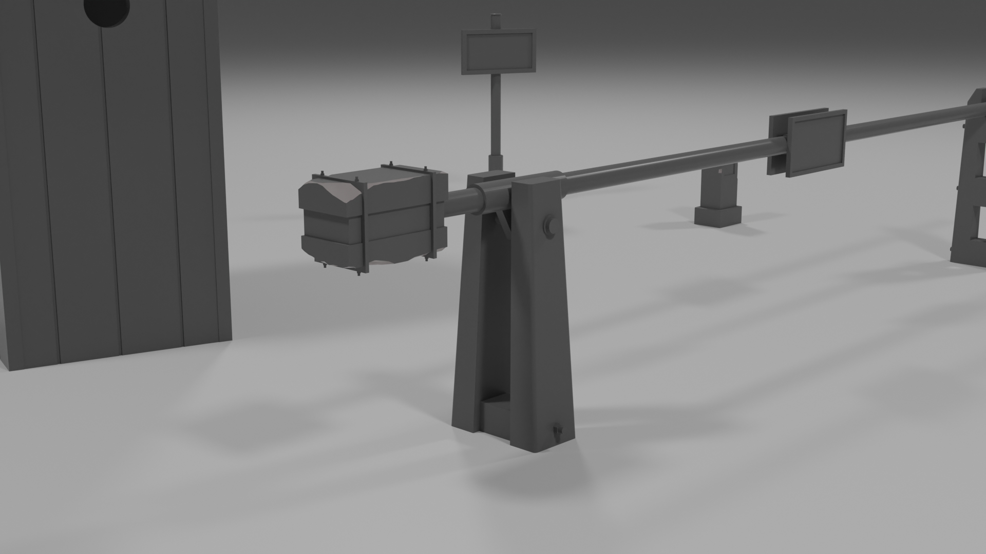 💂 Checkpoint, barrier, guard booth, road block, 1:35・ STL File for 3D ...