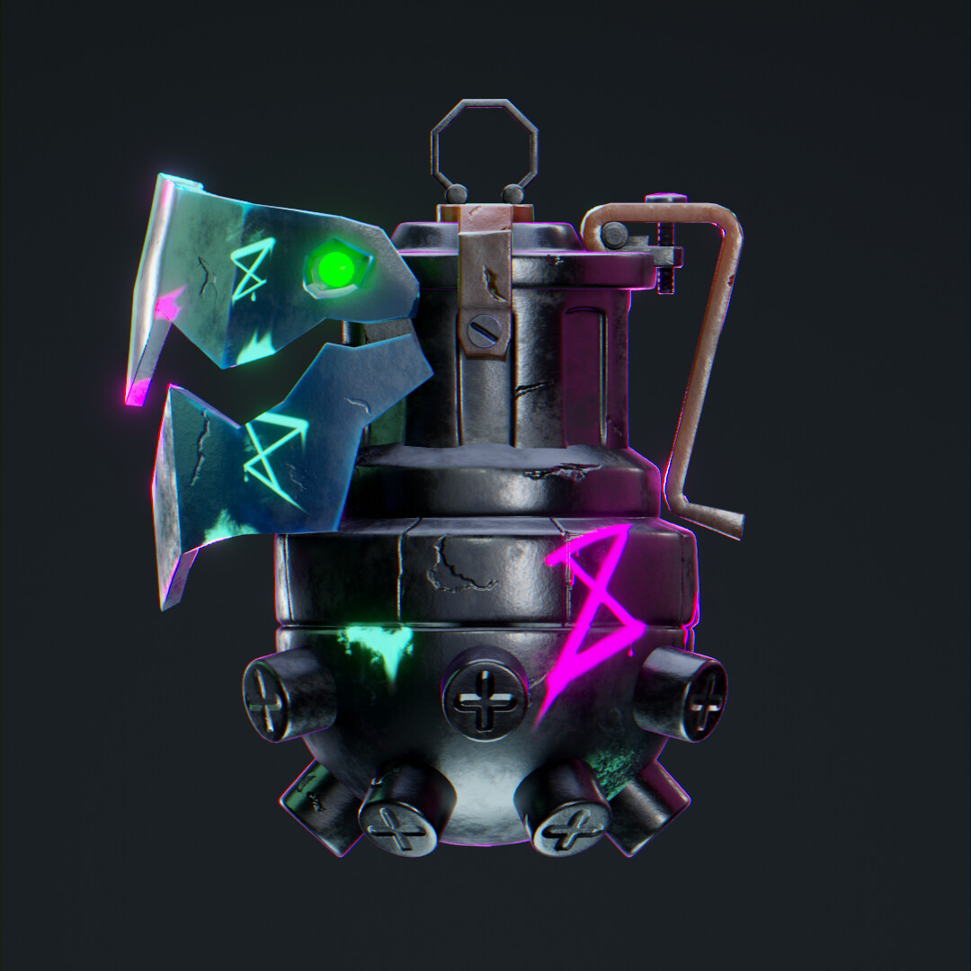 🎲 ARCANE - Jinx's Grenade・ STL File for ・Cults