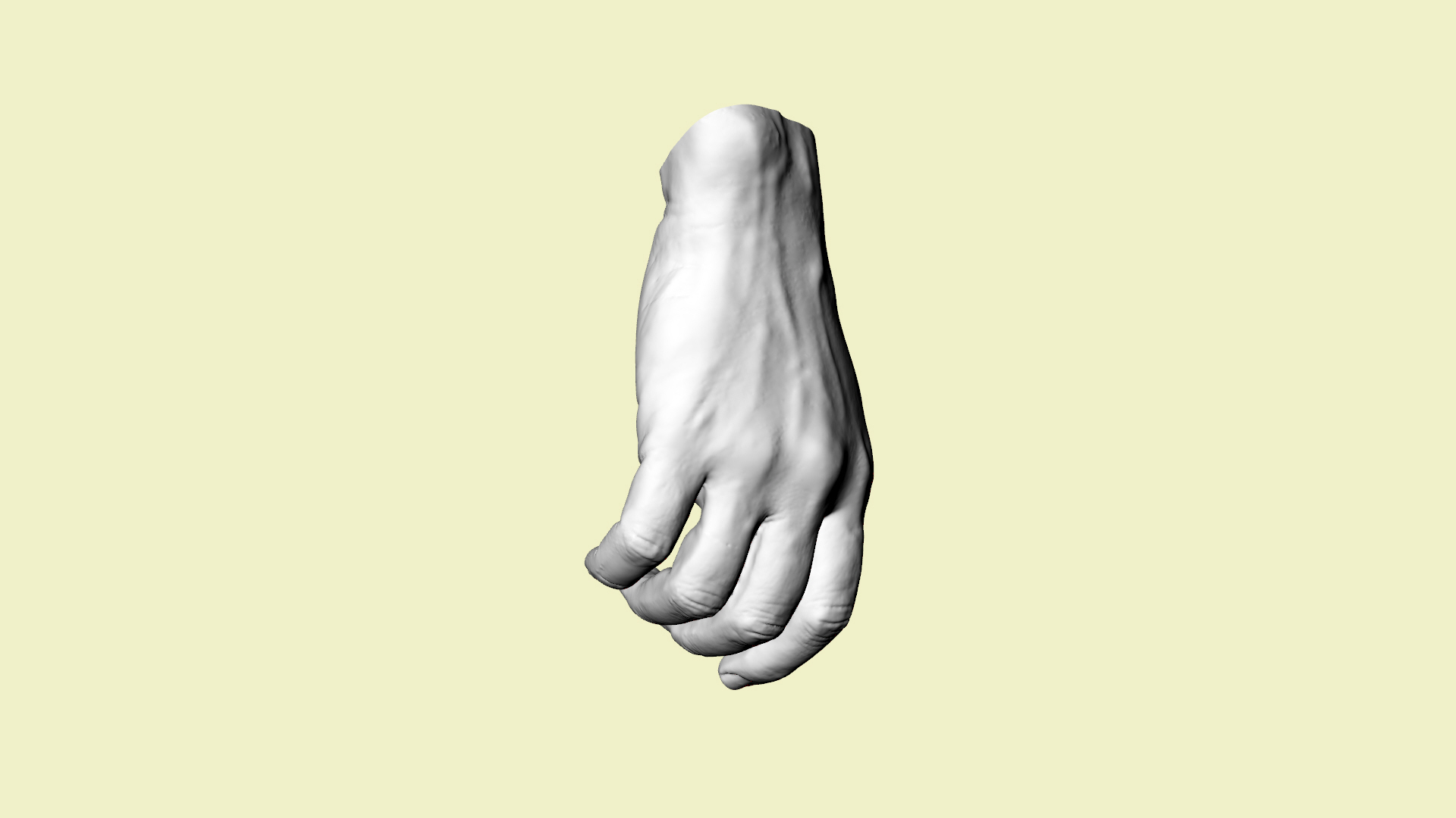STL file Hand-B (OBJ)・3D printable model to download・Cults