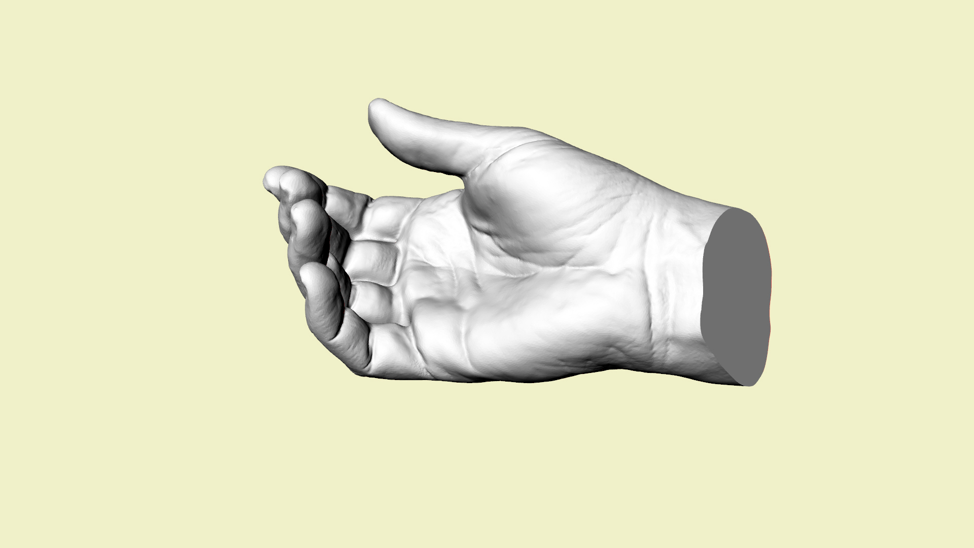 STL file Hand-B (OBJ)・3D printable model to download・Cults