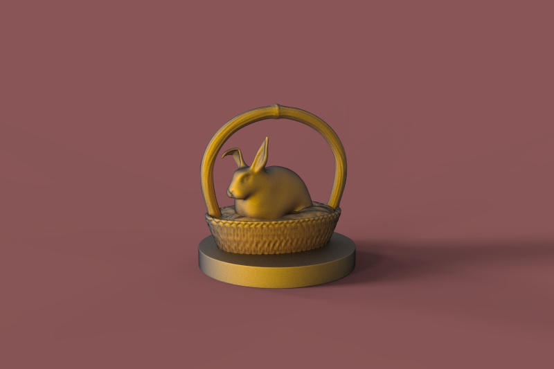 STL file EASTER BUNNY 🐇 (OBJ)・3D print model to download・Cults