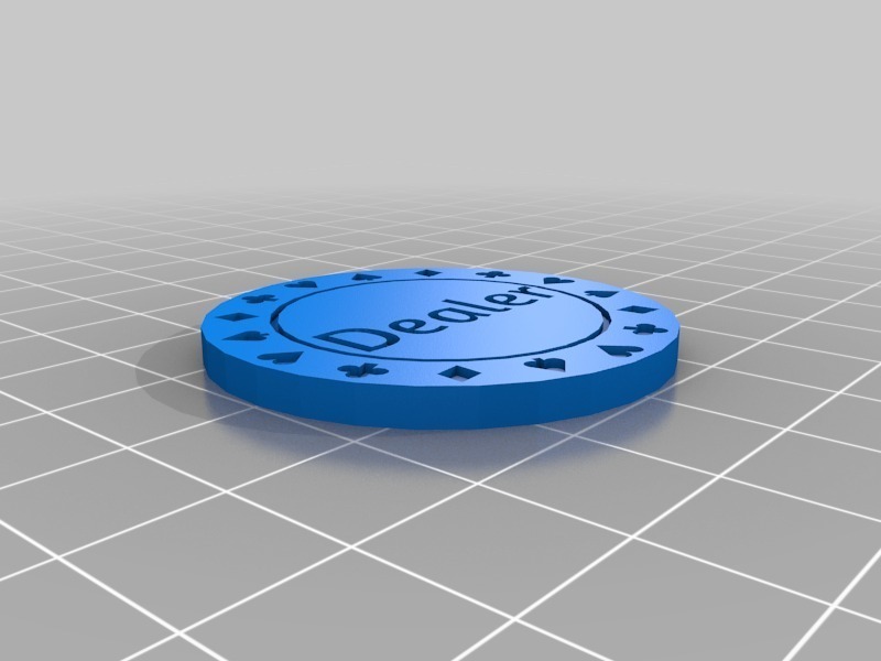 Free STL file Poker Dealer Chip 🃏 ・3D printable model to download・Cults