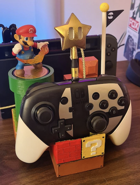 ⭐ Nintendo Switch Pro Controller Charging & Amiibo Dock holder Mario ...