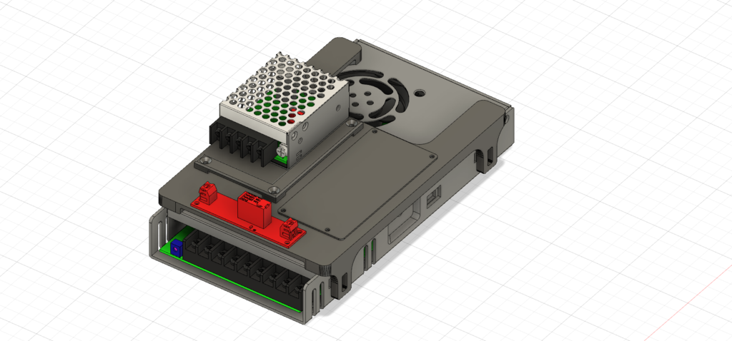 🔌 QuinLED Dig Quad, RS-15-5, Relay, LRS-350 PSU Mount・Free 3D File for ・Cults