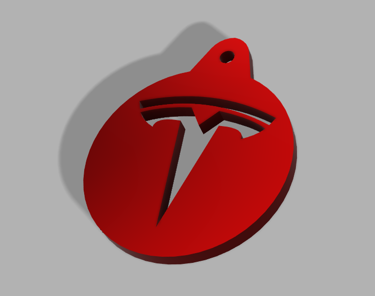 🗝️ Tesla Keychain - Keychain Tesla・Free STL File for ・Cults