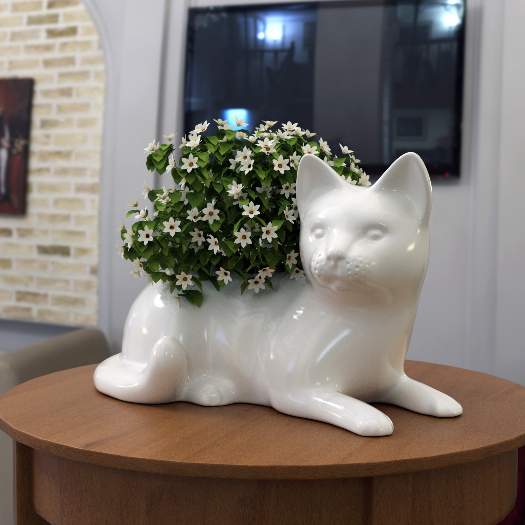 🐱 Cat Planter Pot・Archivo STL para ・Cults