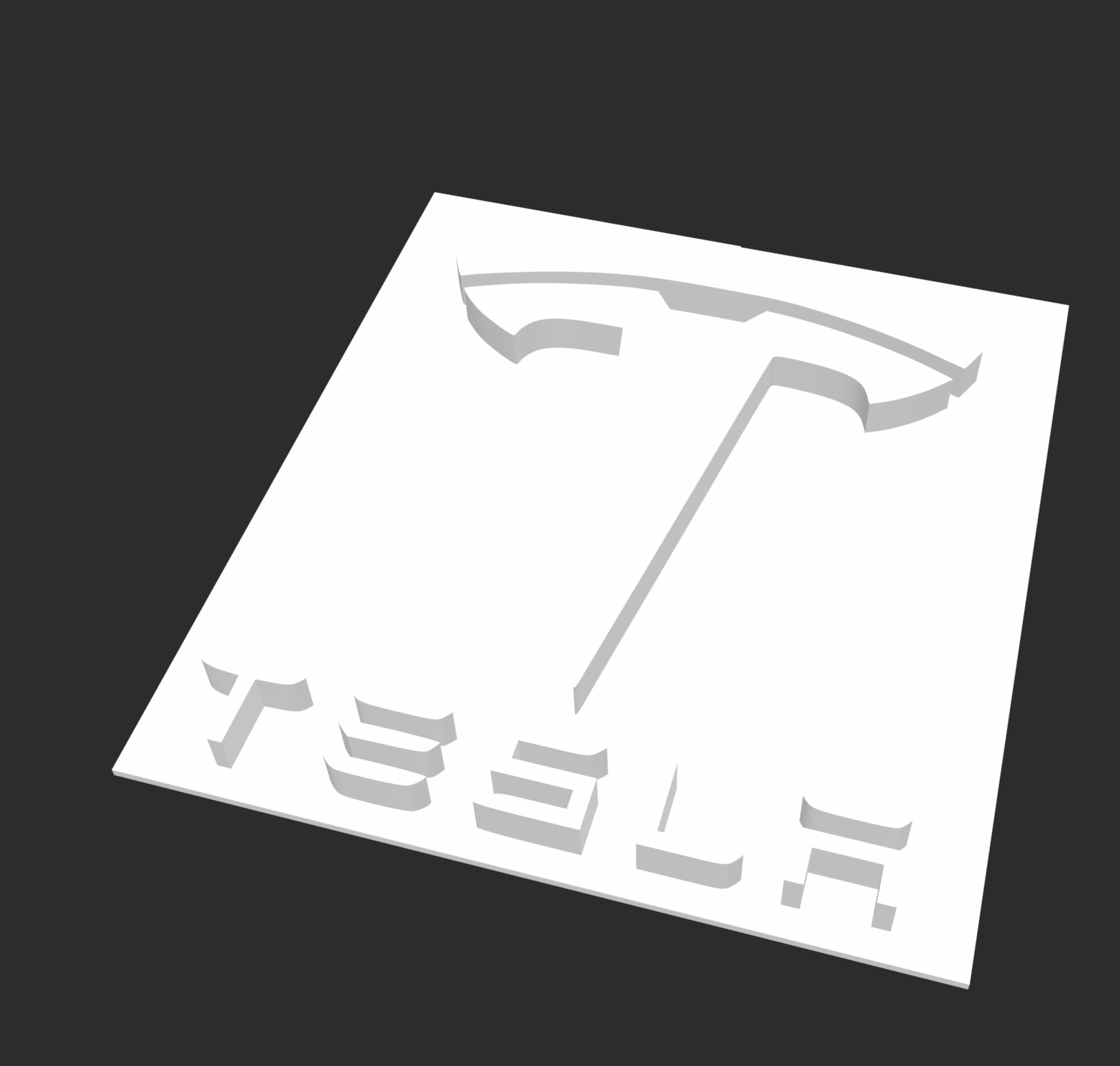 Fichier STL Logo Tesla pour le mur 🚩 ・Design imprimable en 3D à ...