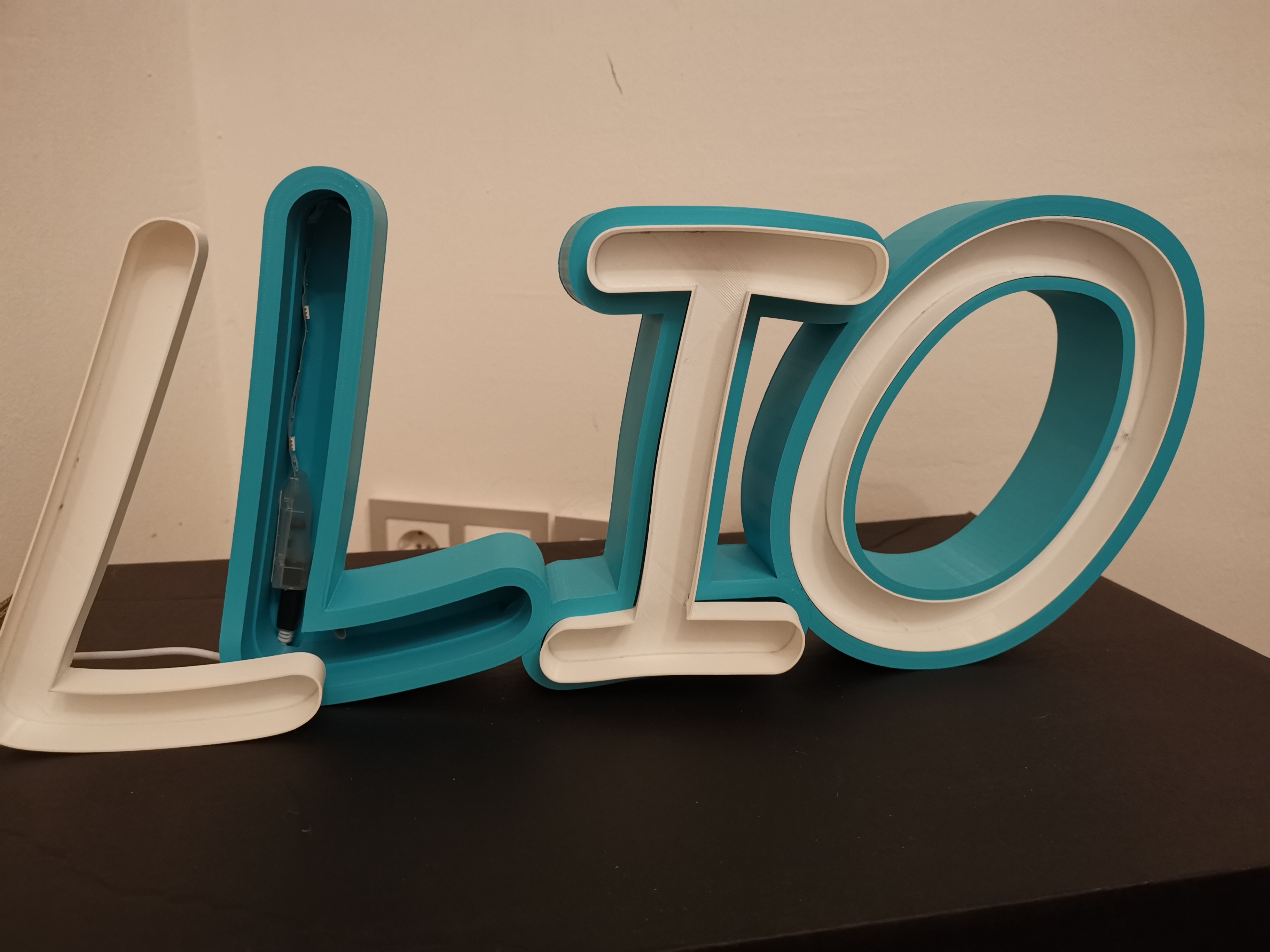 3D-Datei LEUCHTENDER NAME SHINING NAME LED LAMP LIO 🔦 ・Design für 3D ...