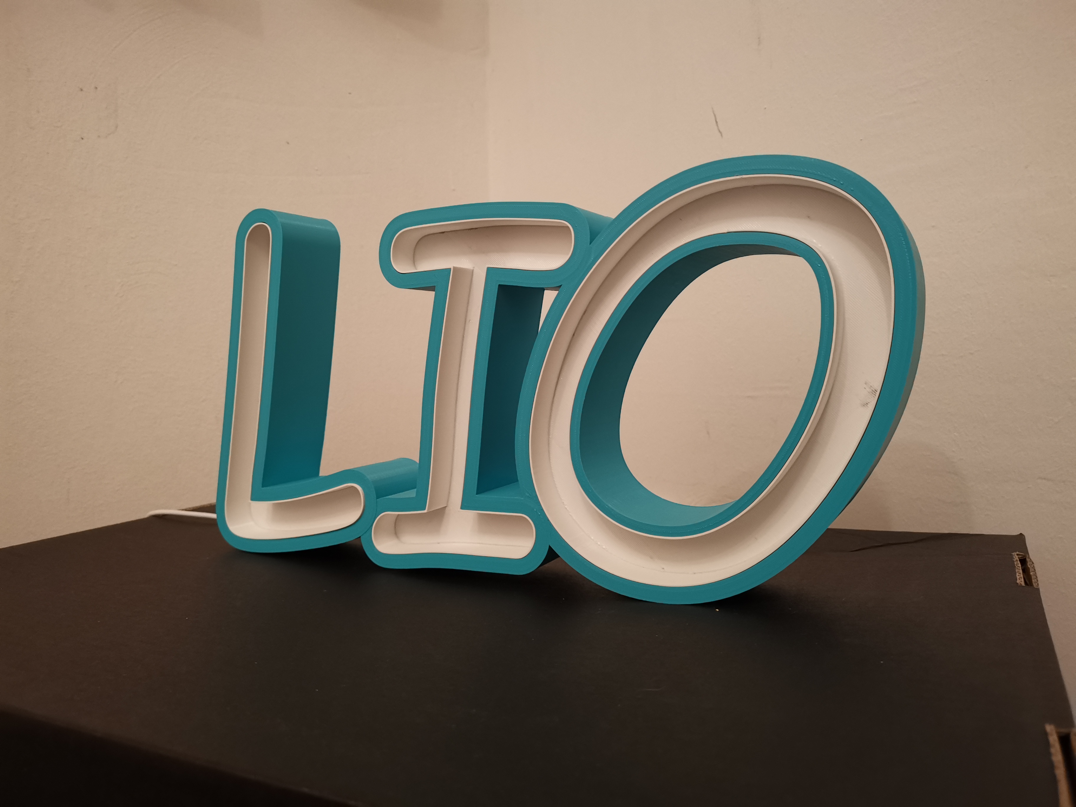 3D-Datei LEUCHTENDER NAME SHINING NAME LED LAMP LIO 🔦 ・Design für 3D ...