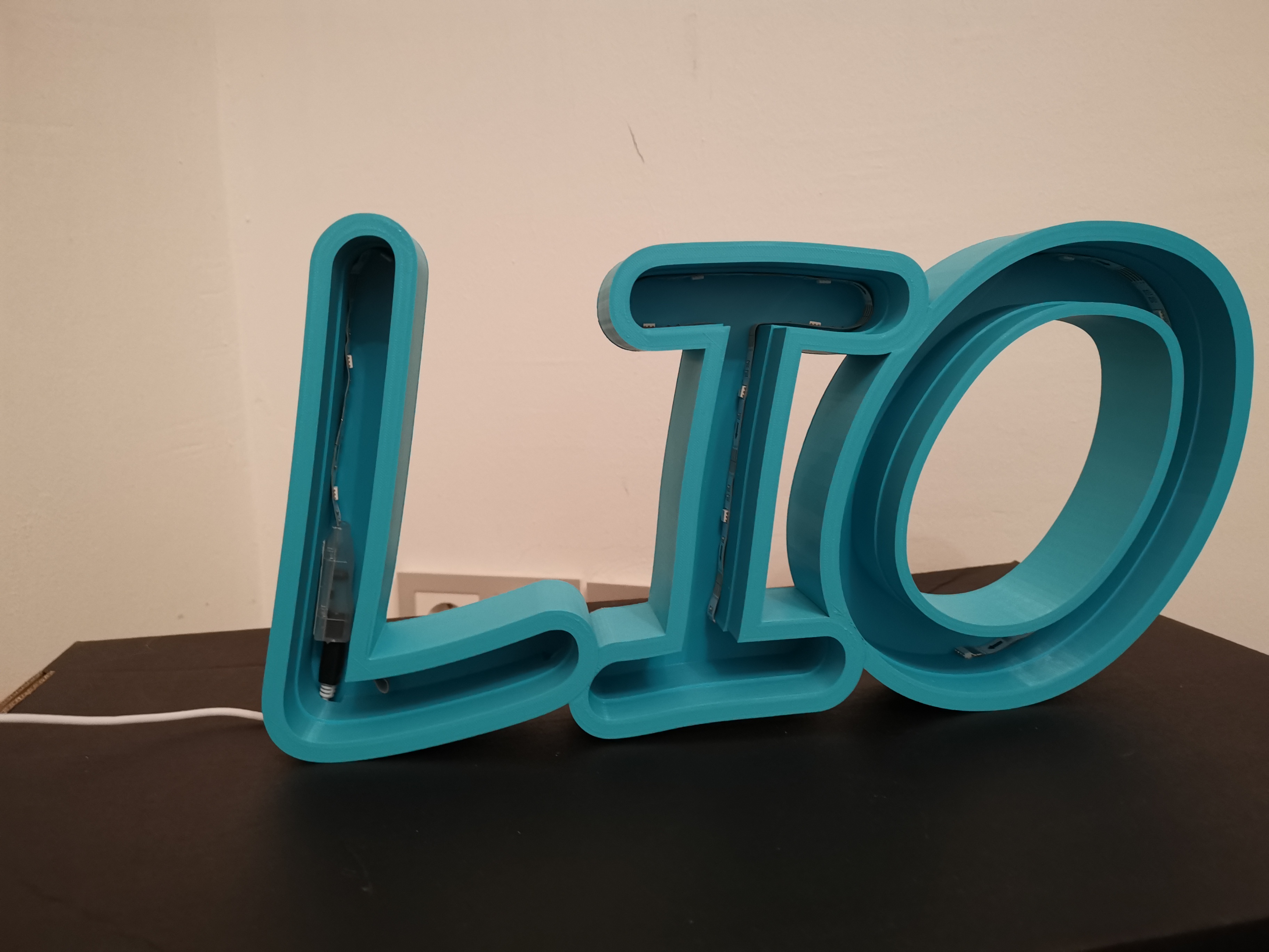 3D-Datei LEUCHTENDER NAME SHINING NAME LED LAMP LIO 🔦 ・Design für 3D ...