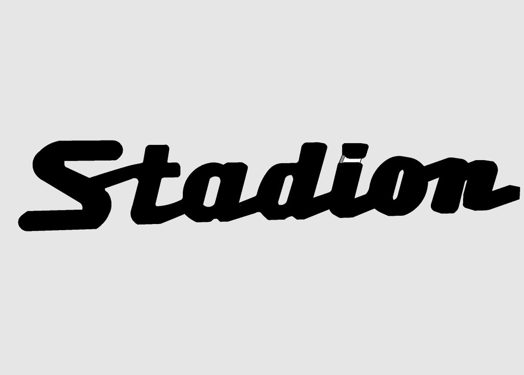 Free STL file Logo stadion 🏍️ ・3D print object to download・Cults